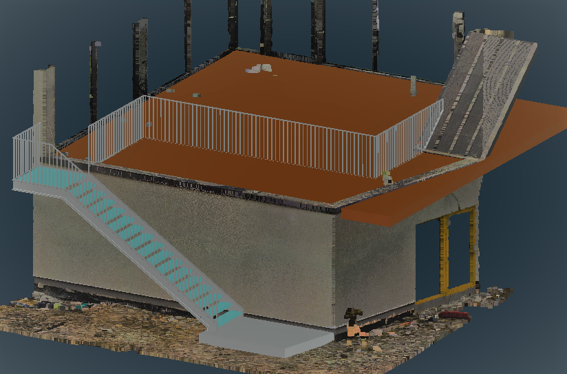 Escalier de secours & garde-corps | SJC3D